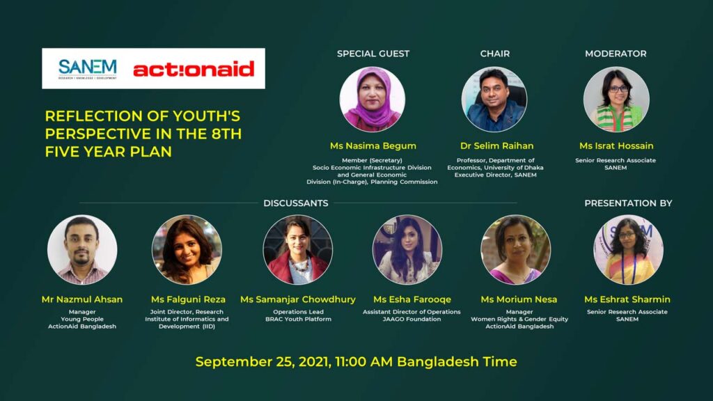 Summary: SANEM-ActionAid Bangladesh Webinar: Reflection of Youth’s ...