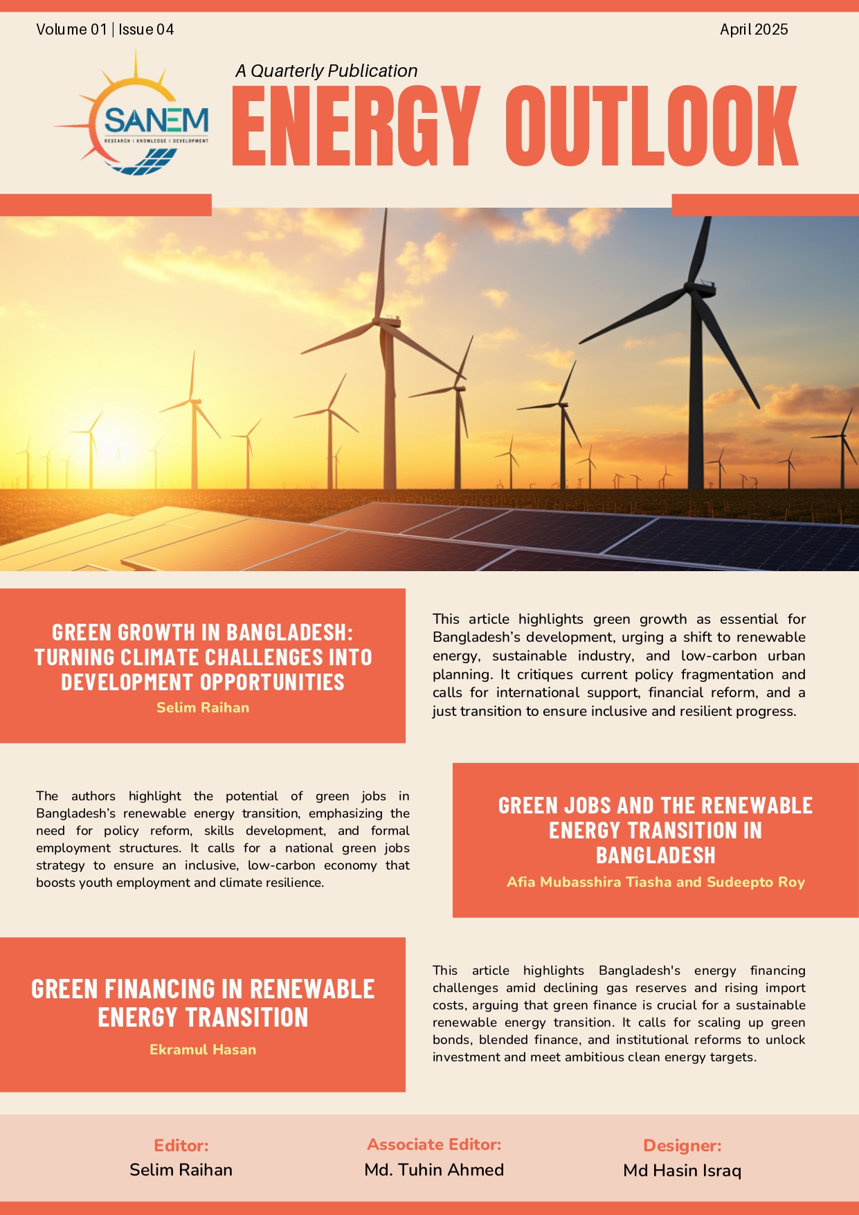 SANEM Energy Outlook: Volume 1, Issue 4 – SANEM